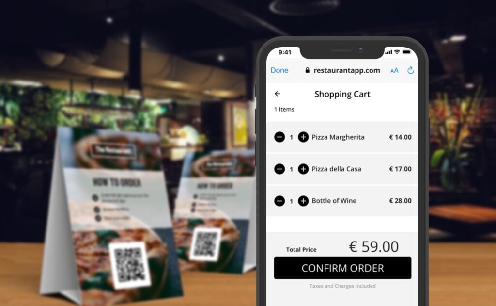 Restaurant Contactless Menu and QR Code Ordering - Nonius
