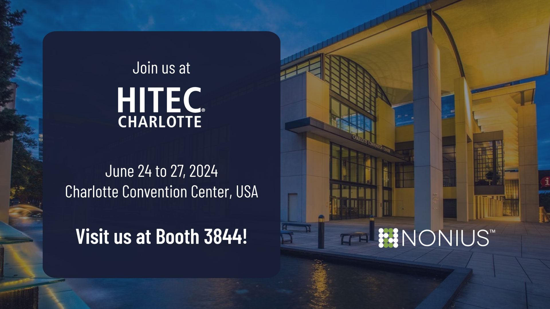 Meet Nonius at HITEC Charlotte 2024