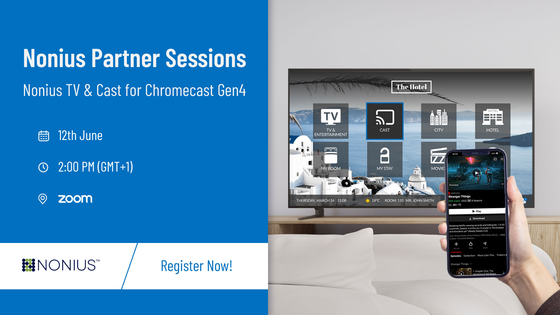 Partners Webinar: Nonius TV & Cast Solution for Chromecast Gen4 - Nonius