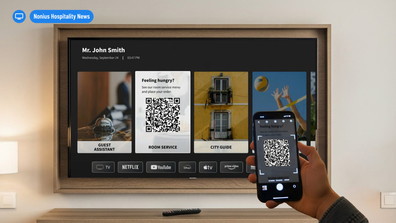 Nonius TV+ Dynamic QR Codes: One Scan, Instant Ordering on Web App - Nonius